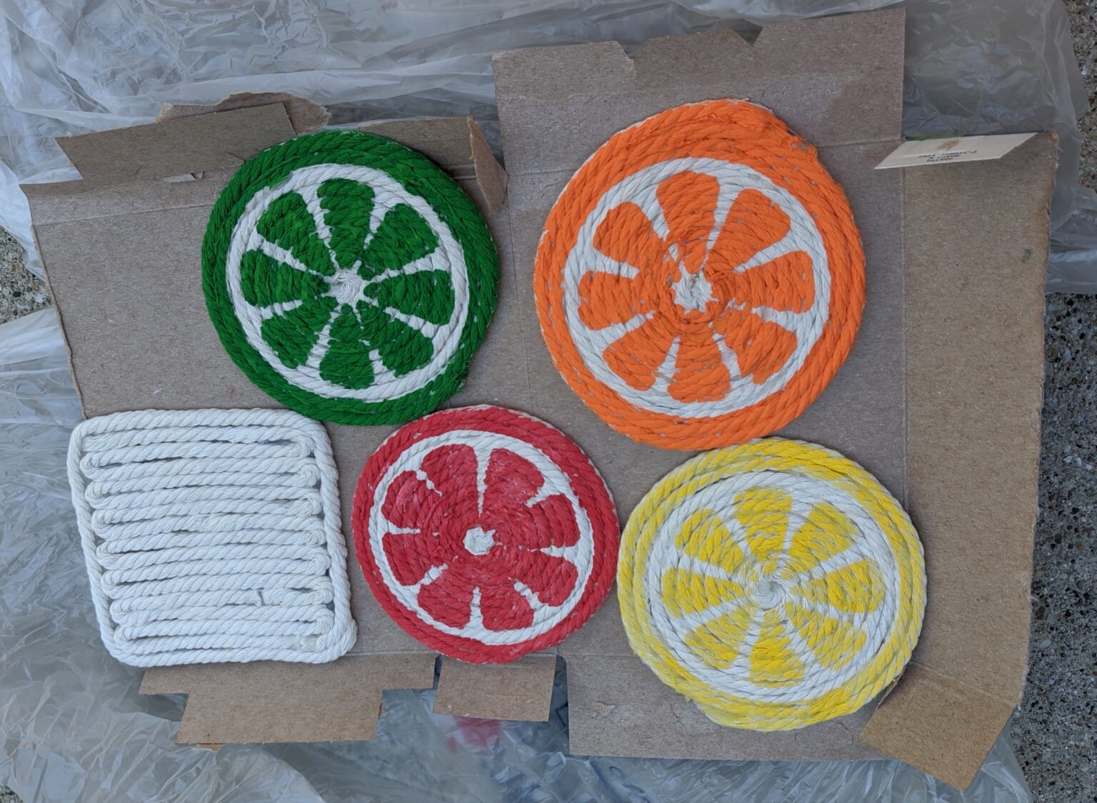 Making Rope Coasters with the Husband and College-Age Kids–A Successful ...